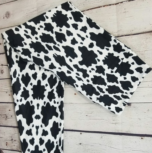 hot mess | Pants & Jumpsuits | Custom Cow Print Full Length Leggings ...